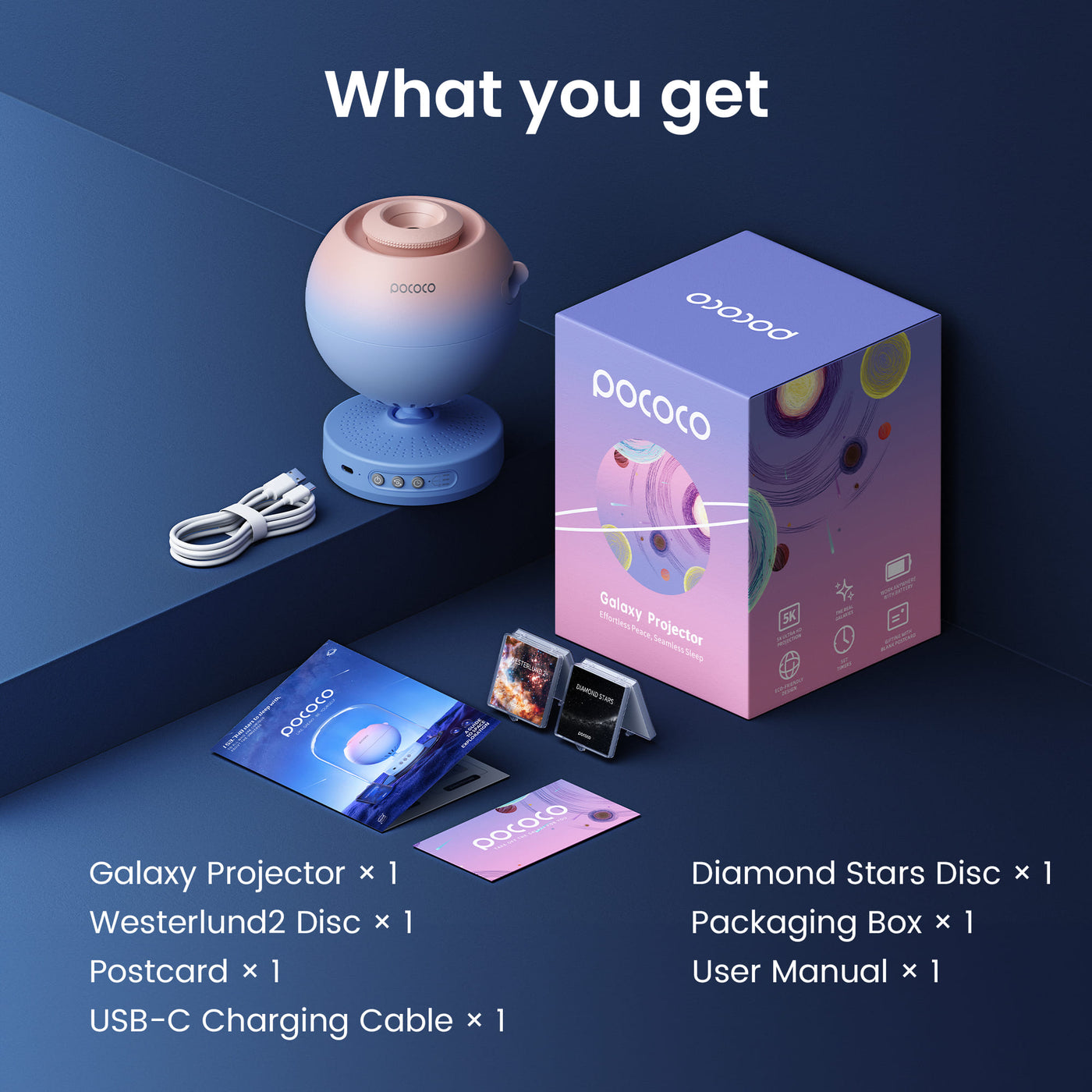 POCOCO Galaxy Projector | Star Projector