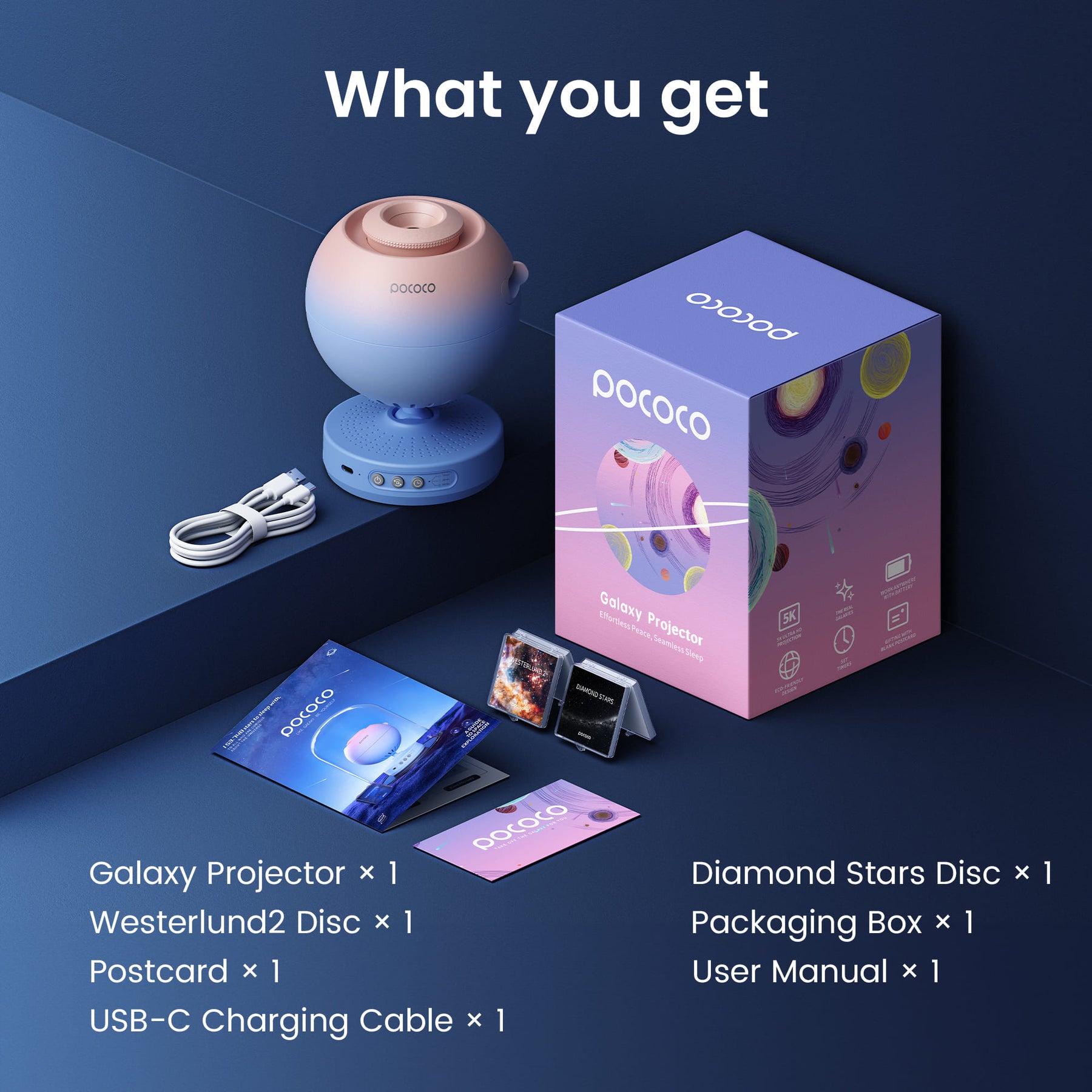 POCOCO Galaxy Projector | Star Projector