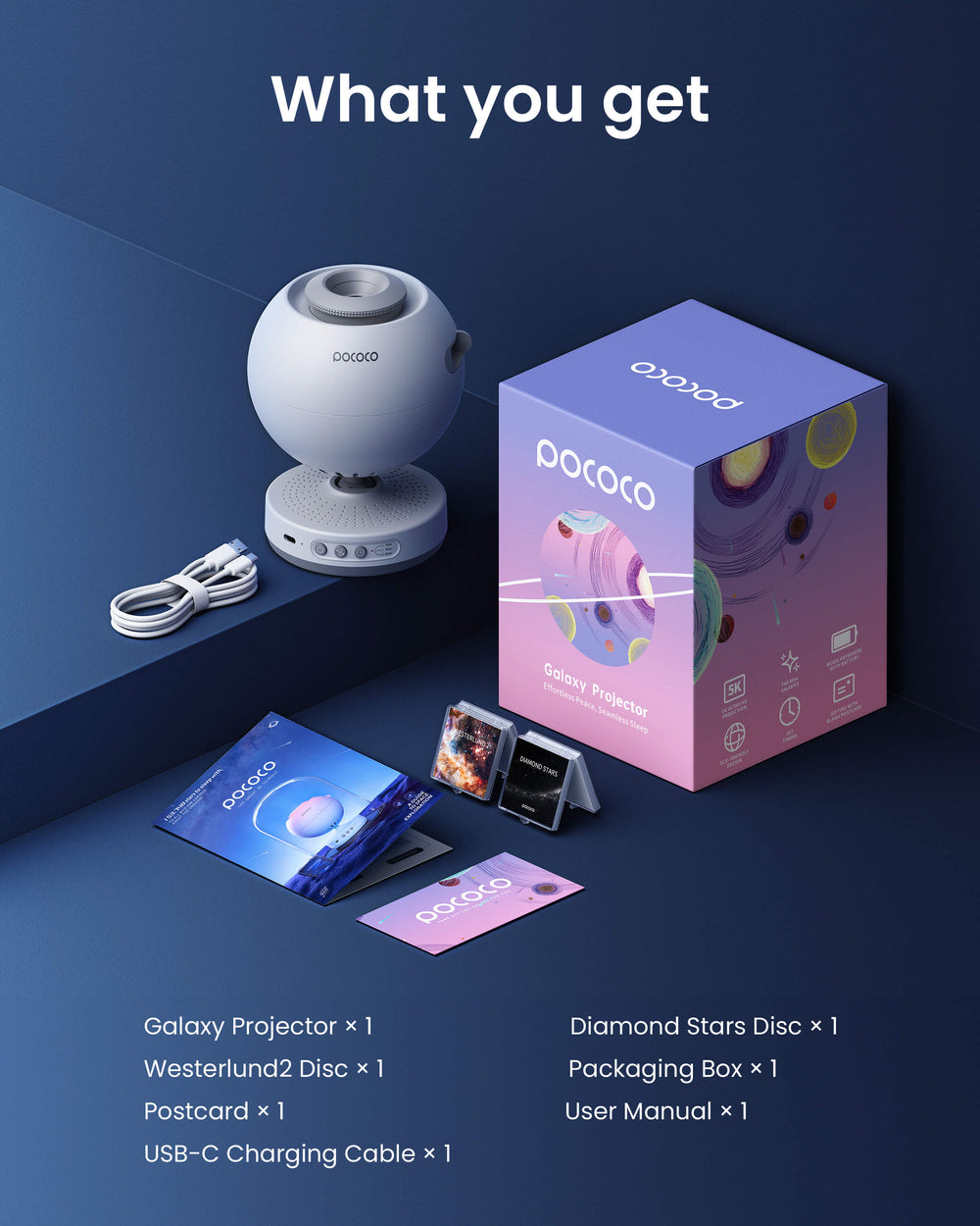 POCOCO Galaxy Projector | Star Projector